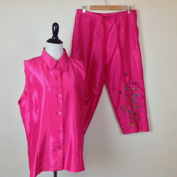 Mlle Gabrielle | Tops | New Mlle Gabrielle Pants Top Set Womens 8 Pink ...